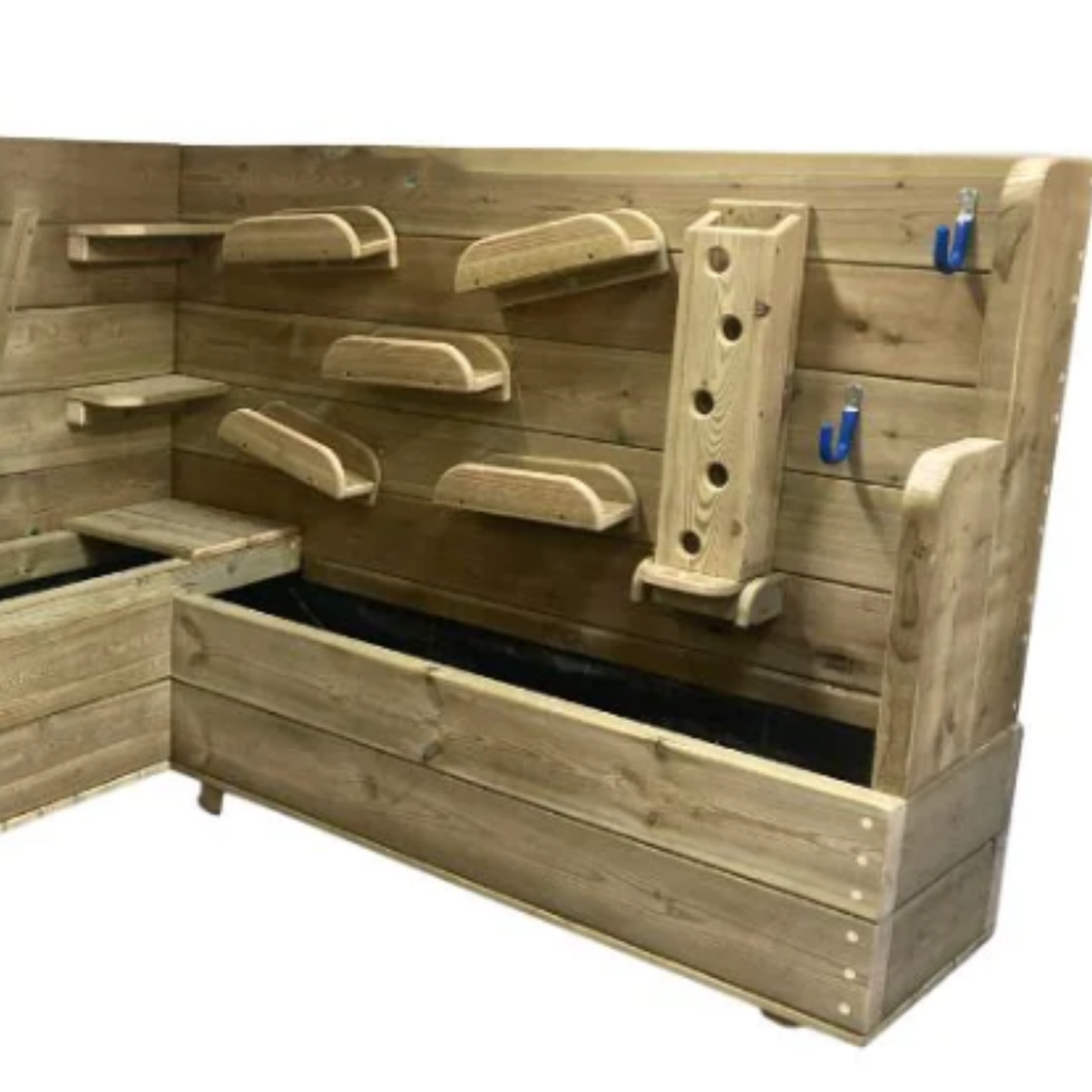 Wooden Outdoor Corner Play Wall | Educational Equipment Supplies