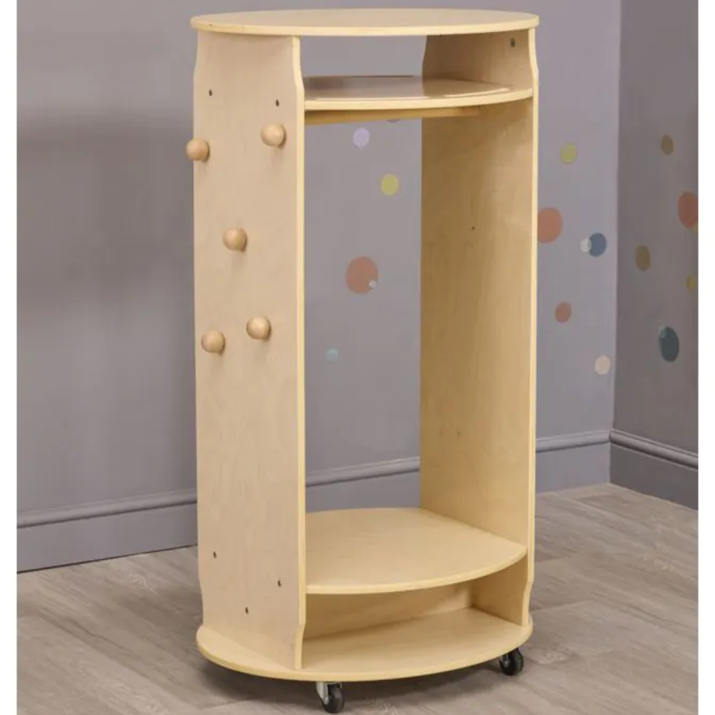 Wooden Rotating Dressing Up Unit | dressing cloakroom trolley | www.ee ...