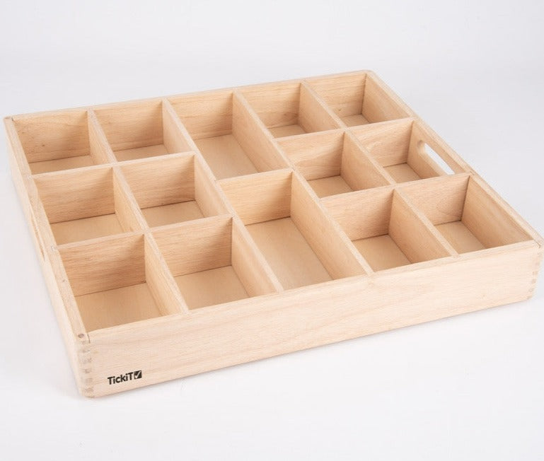 Wooden Sorting Tray - 14 Way | Educational Equipment Supplies