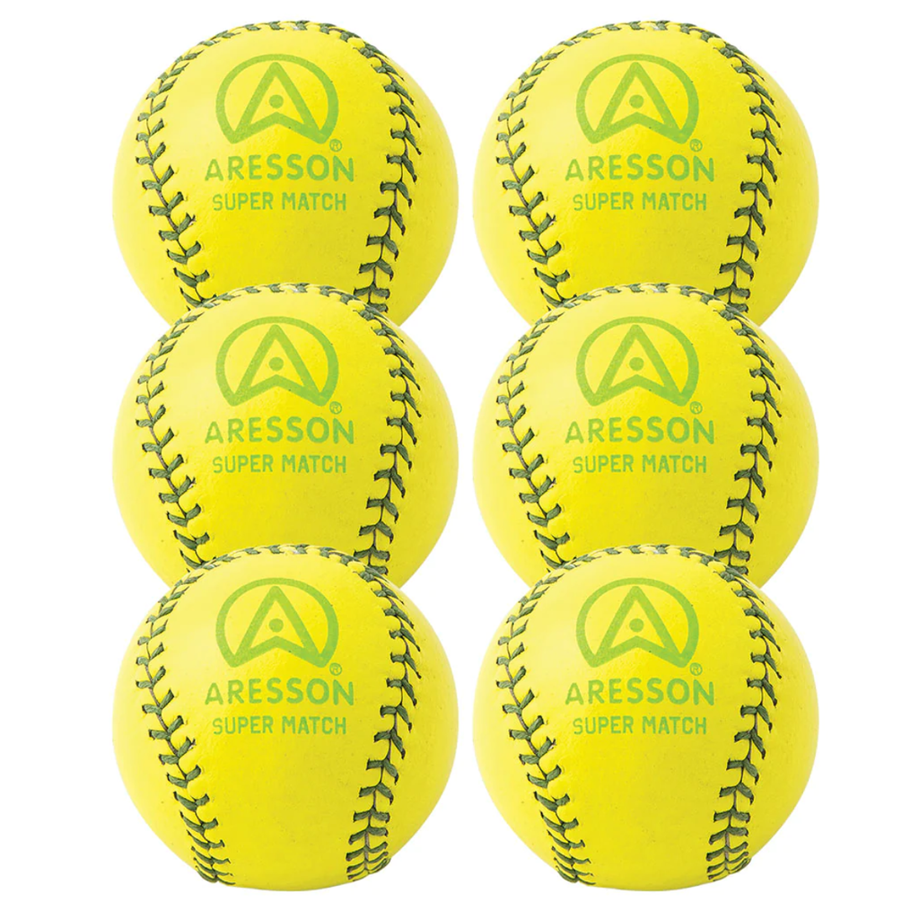 Aresson Super Match Rounders Balls x 6 | Educational Equipment Supplies