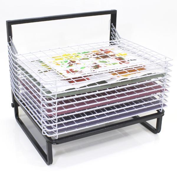 10 Shelf Spring Loaded Painting Drying Rack | Educational Equipment ...
