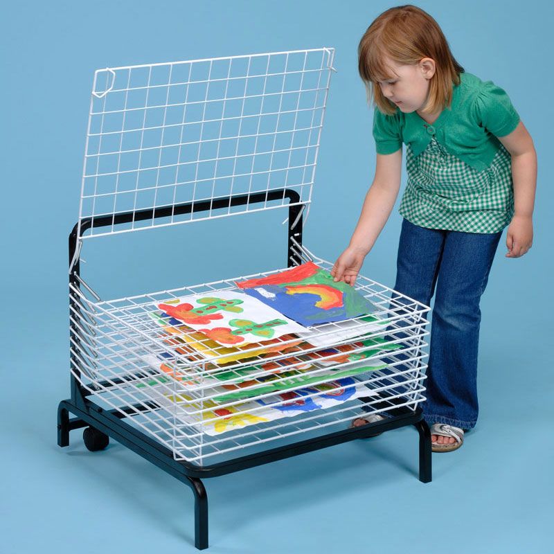 10 Shelf Spring Loaded Painting Drying Rack | Educational Equipment ...