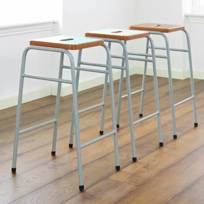 25 Series Polished MDF & Hand Hole Lab Stool | Educational Equipment ...