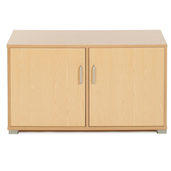 3 Bay Low Level Beech Wooden Cupboard W1030 x D453 x H500mm ...