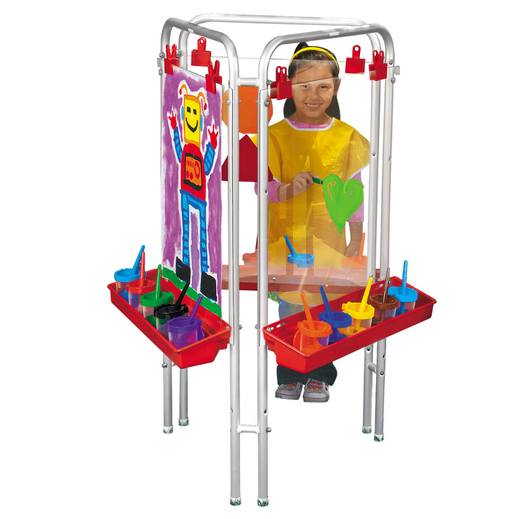 Indoor / Outdoor 3 Station Easel | Educational Equipment Supplies