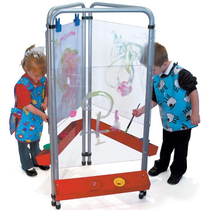 Perspex 3 Sided Easy Clean Easel | Educational Equipment Supplies