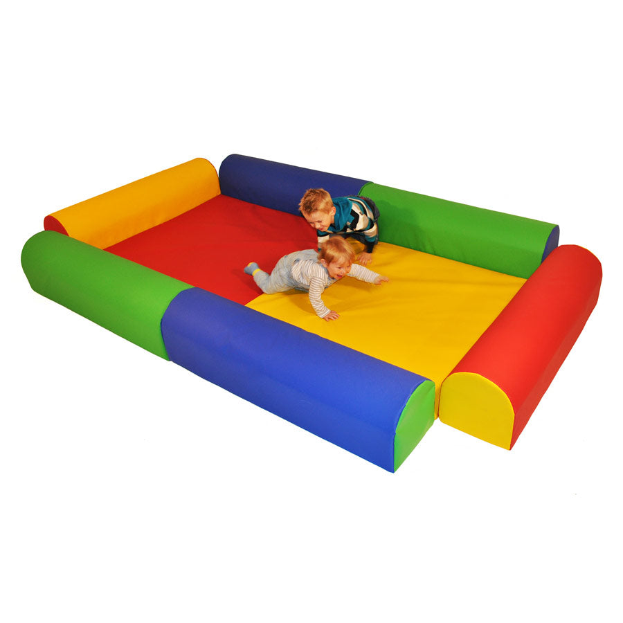 Baby Care Large Soft Play Enclosure Multi-Coloured | Educational ...