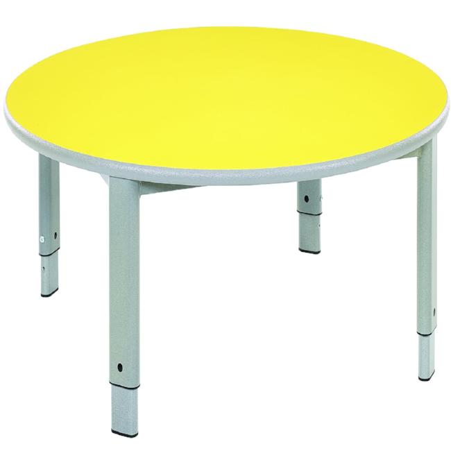 Start Right Circular Table - Height Adj - With Speckled Grey Frames ...