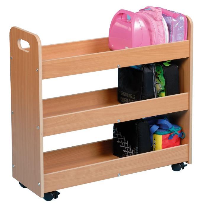 Wooden Mobile Lunchbox Trolley - Beech | Educational Equipment Supplies
