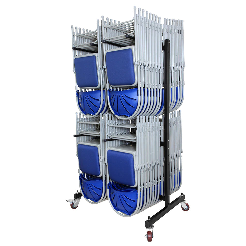 112 x Folding Chair Mobile Trolley | Educational Equipment Supplies