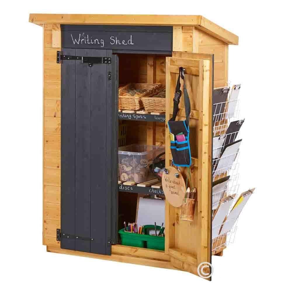 Wooden Shed - Blackboard Writing Outdoor Shed | Educational Equipment ...