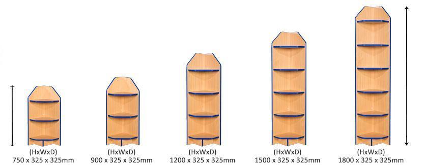 Brook Library Wooden End Cap Bookcase | Educational Equipment Supplies