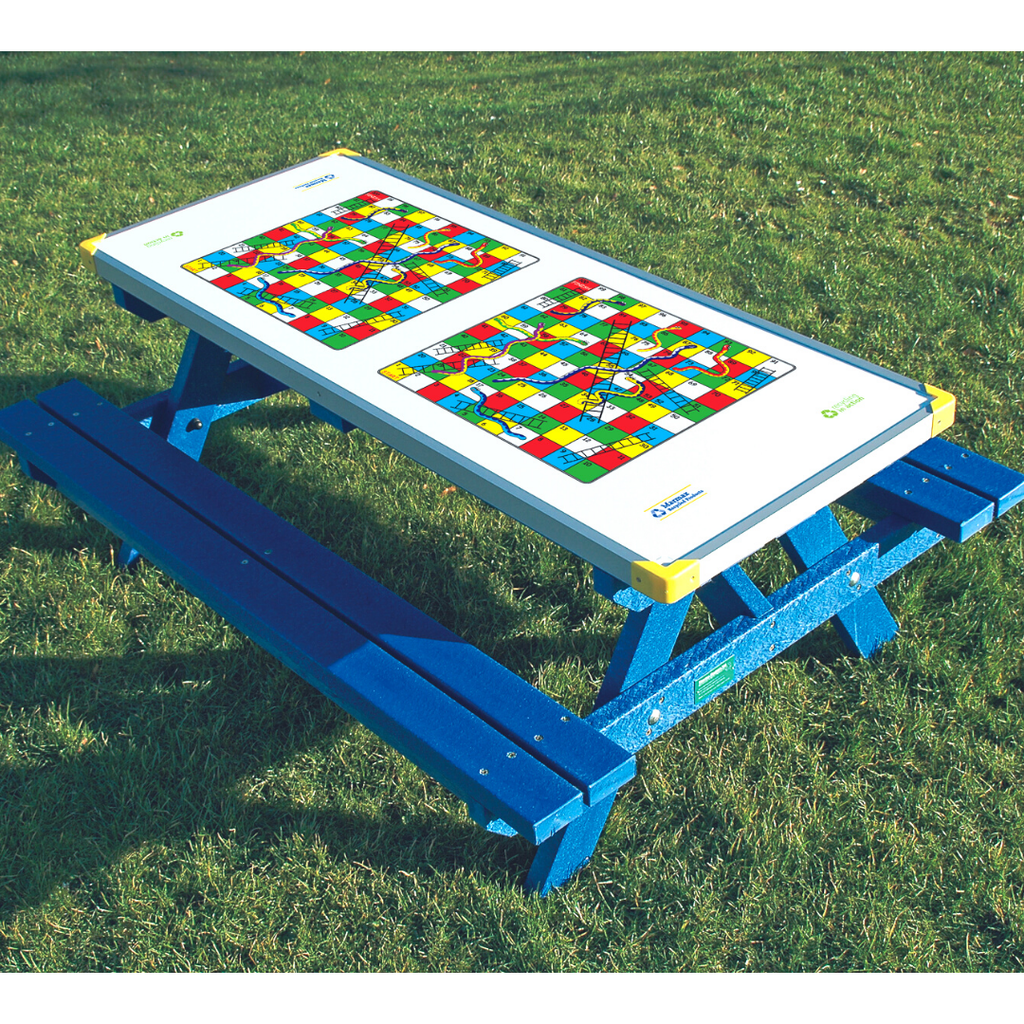 Composite Junior Picnic Bench With Gameboard | Educational Equipment ...