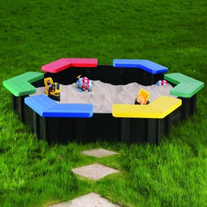 Hexagonal Outdoor Composite Sandpit | Educational Equipment Supplies