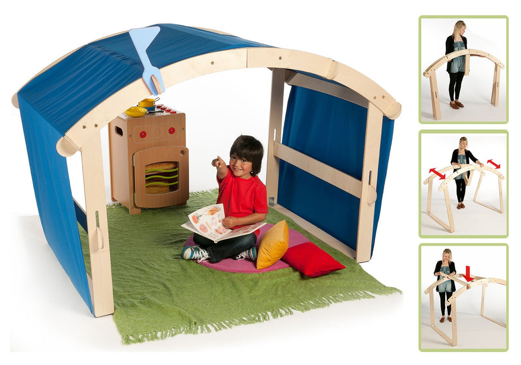 Millhouse Indoor / Outdoor Childrens Folding Den + Black Out Kit ...