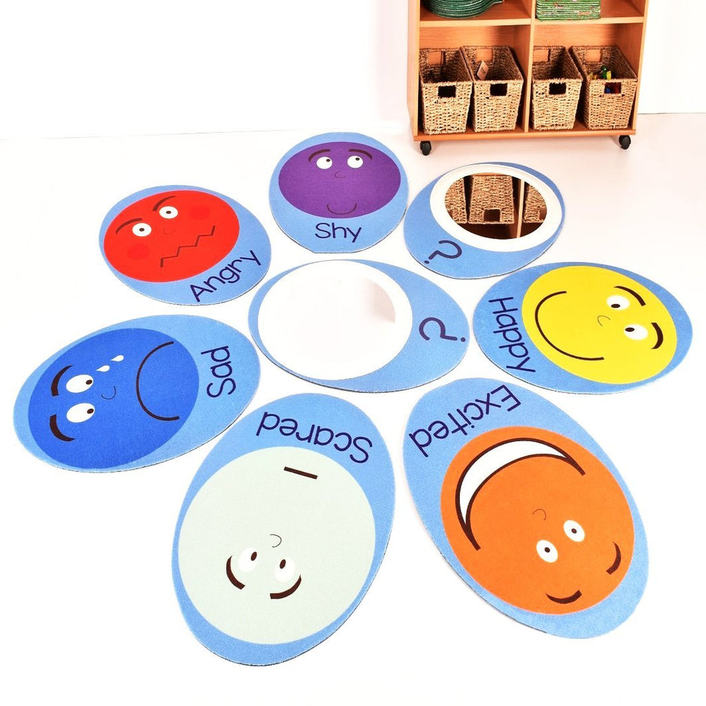 Set of 8: Emotions Pads with Mirrors 800 x 600 | Educational Equipment ...