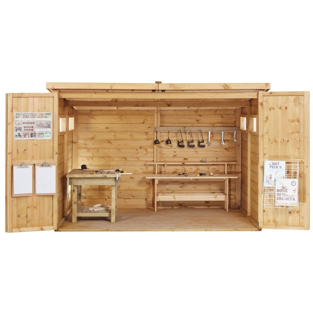 Extra Large Wooden Lockable Shed | Educational Equipment Supplies