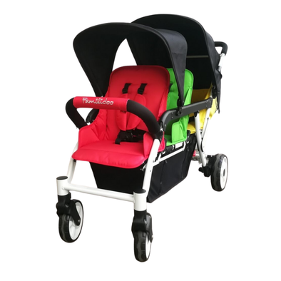 Familidoo Value Lightweight Multi Seat Stroller - 3 Seater Pushchair ...