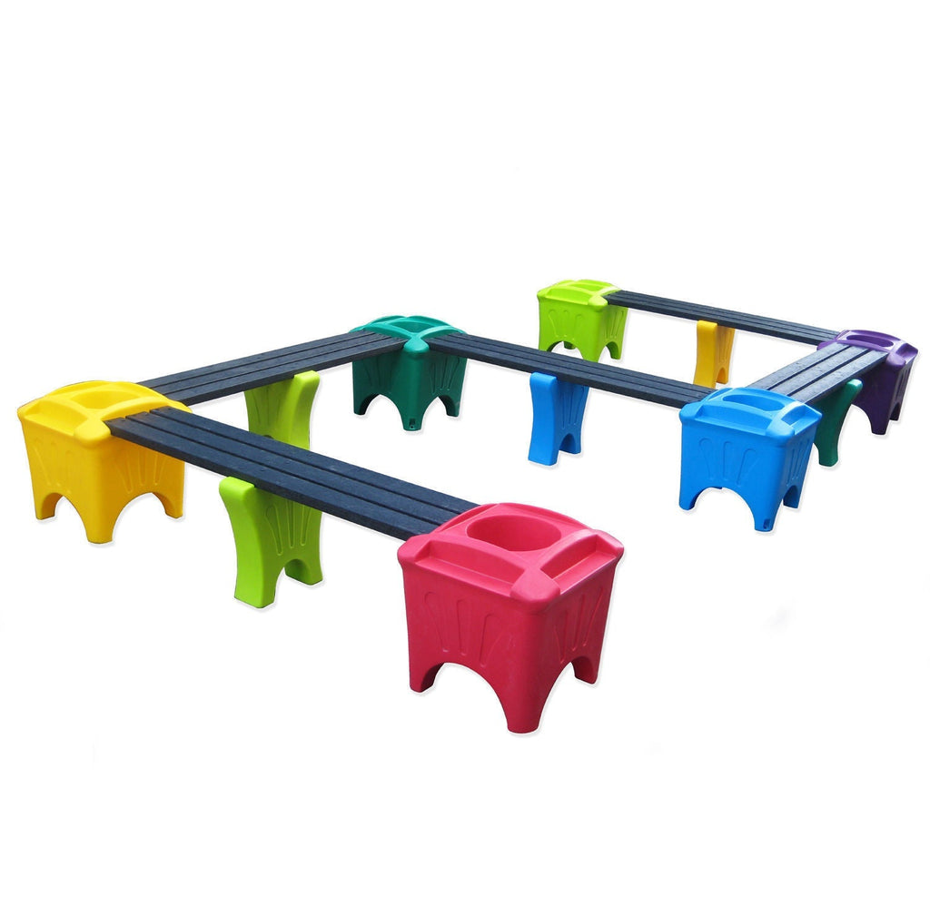 Outdoor Modular Seating Set - S Shaped | Educational Equipment Supplies
