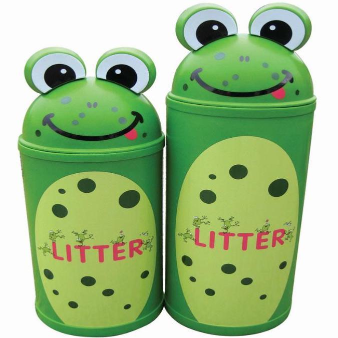 42 Or 52 Litre Litter Bin - Frog Bins | Educational Equipment Supplies