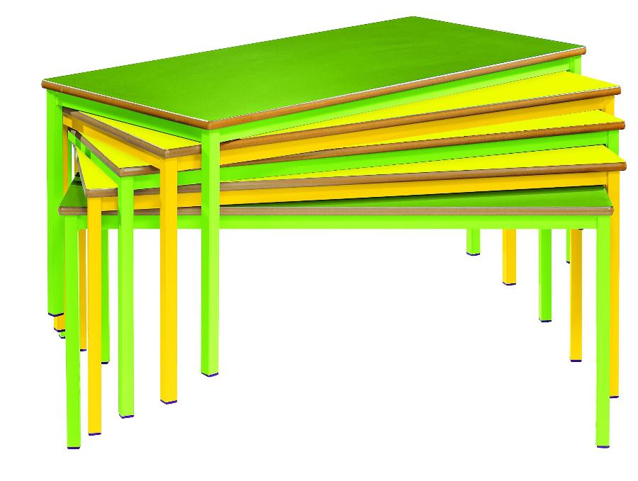 Colour Frame Stacking Fully Welded Tables - Rectangular - Duraform Edge ...