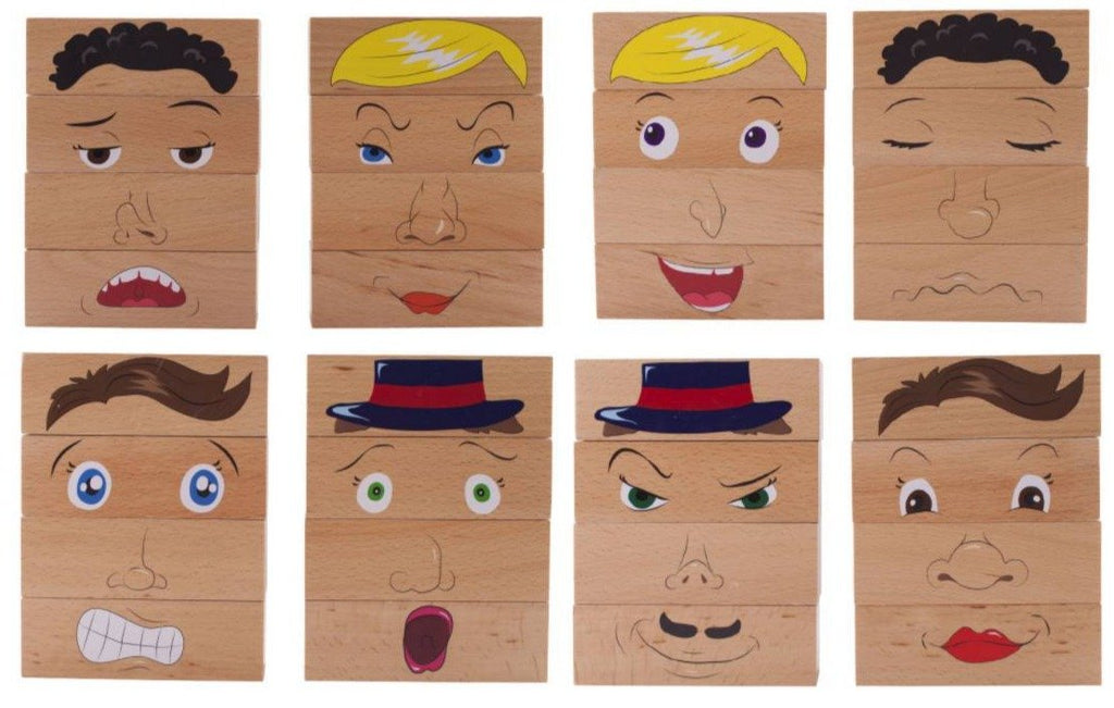 How Am I Feeling Wooden Blocks | Educational Equipment Supplies