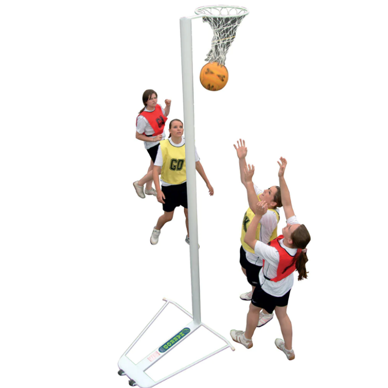 Freestanding Wheelaway Netball Posts x 2 - Pink | Educational Equipment ...
