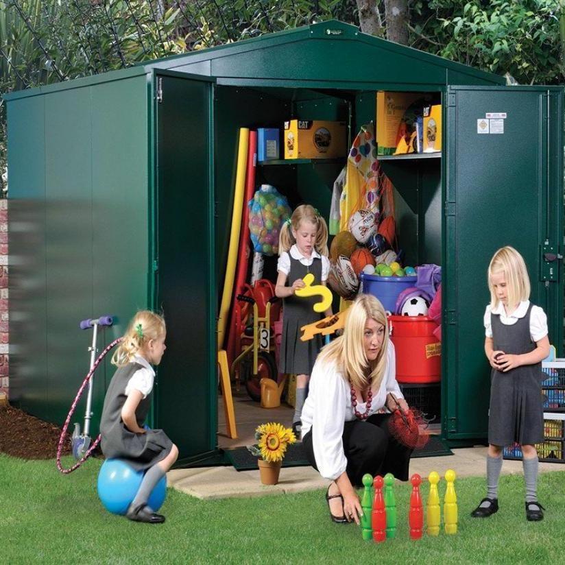 Gladiator Plus 1 School / Nursery Outdoor Metal Storage Shed ...