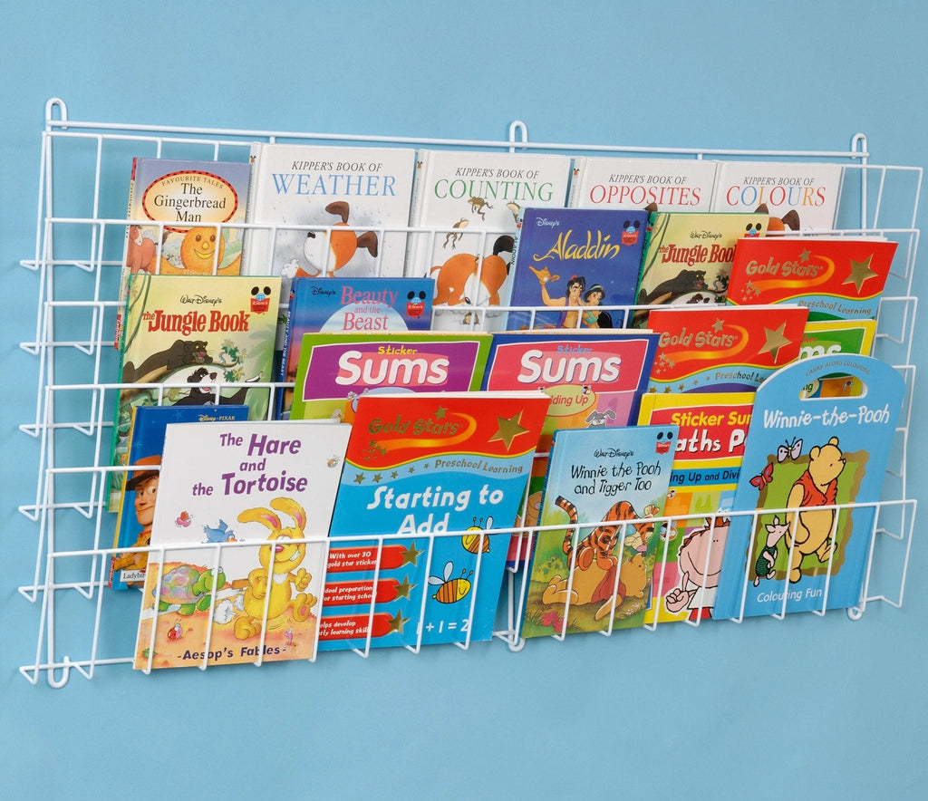Horizontal Wall Book Rack - H56 x W110 x D7cm | Educational Equipment ...