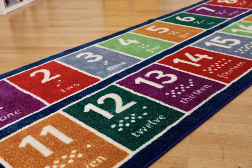 Kinder™Number 1 to 20 Runner Carpet 3 x 1 Metre | Floor play Carpets ...