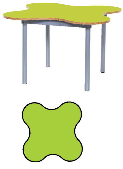 Kubbyclass Classroom Table - 4 Leaf Petal | Educational Equipment Supplies