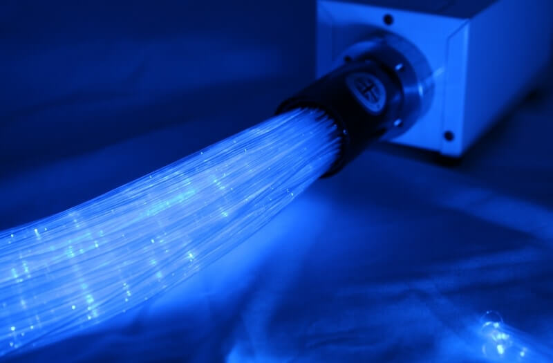 LED Red/Blue/Green Light Source - Mains Powered + Clear Fibre Optic ...