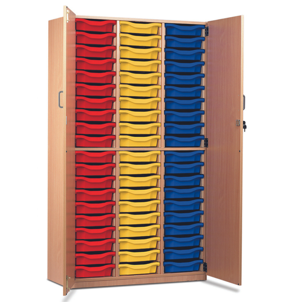 60 Shallow Tray Storage Cupboard W1030 x D485 x H1810mm | Educational ...