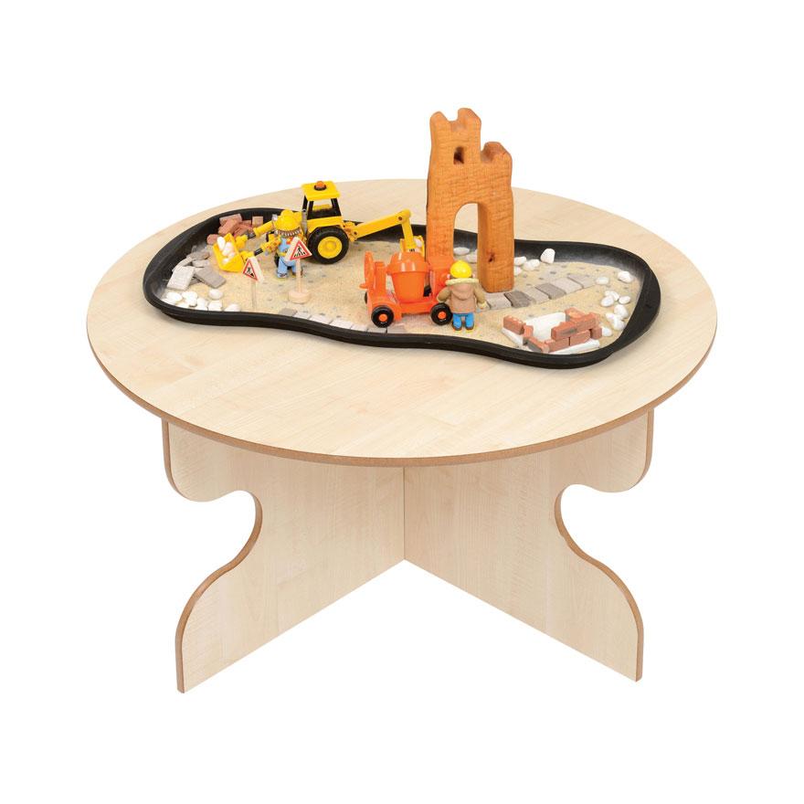 TW Wooden Nursery Mini Toddler Round Play Table - Maple | nursery ...