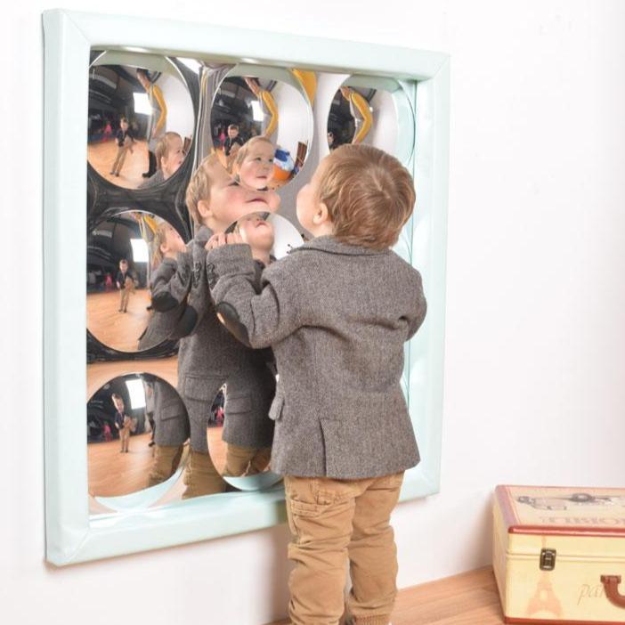 9 Bubbles Safety Mirror With Padded Frame 840 x 840mm | Educational ...
