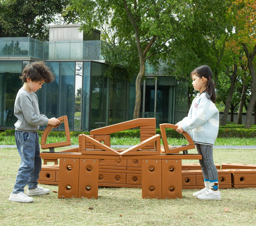Outdoor Construction Blocks - Medium Set 60 Pieces | Educational ...