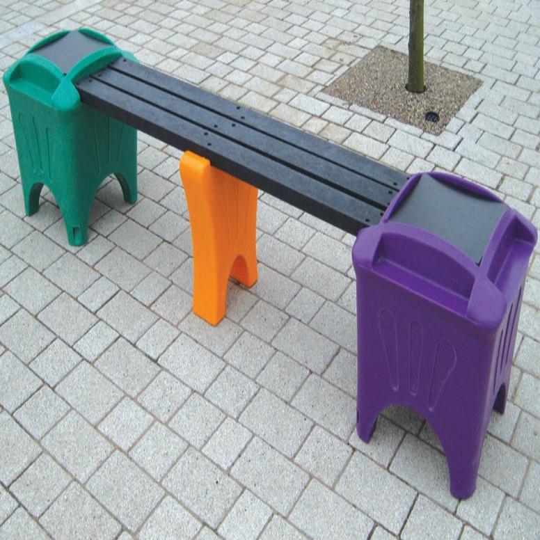 Outdoor Modular Seating Set - Single Bench | Educational Equipment Supplies