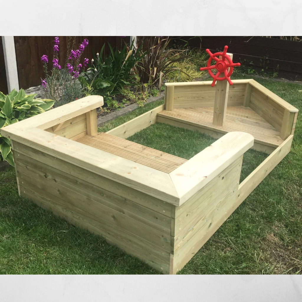 Outdoor Wooden Play Boat | Educational Equipment Supplies