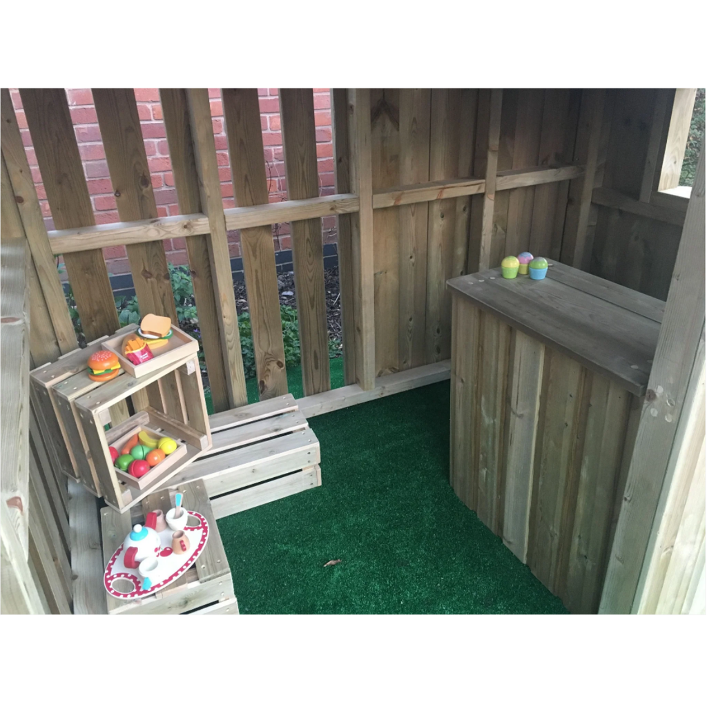 Outdoor Wooden Role Play Shelter | Educational Equipment Supplies