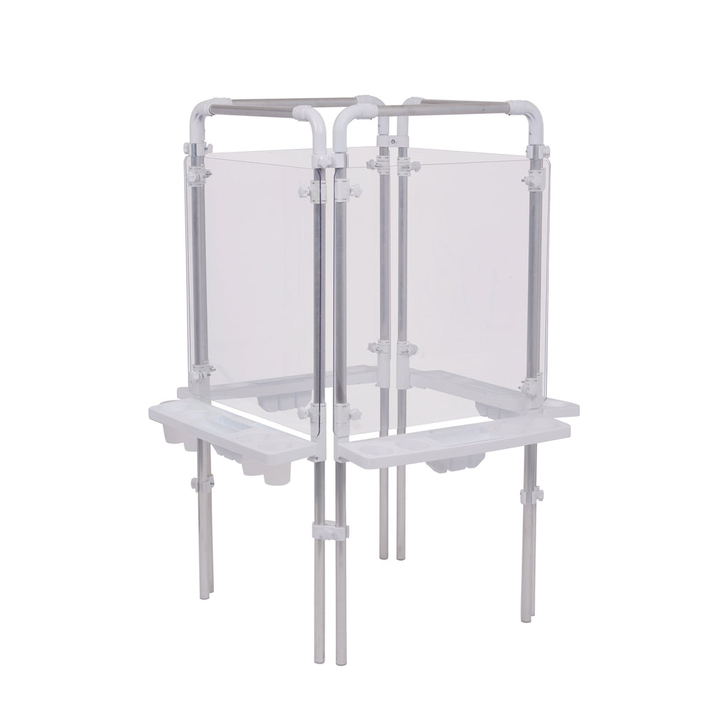 Perspex 4 Sided Easel - Clear Boards | Educational Equipment Supplies