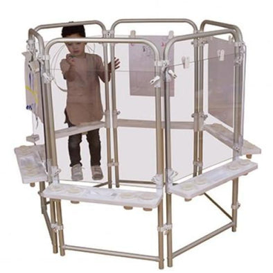 Perspex 6 Sided Easel - Clear Boards | Educational Equipment Supplies