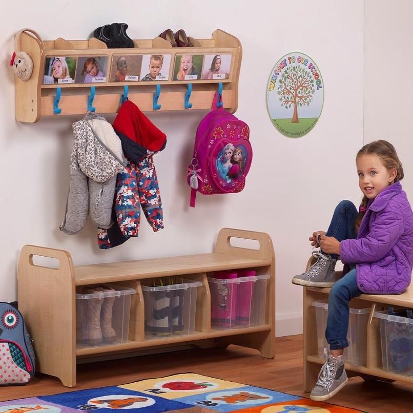 Playscapes Welcome Cloakroom Wall Mounted Set | Educational Equipment ...