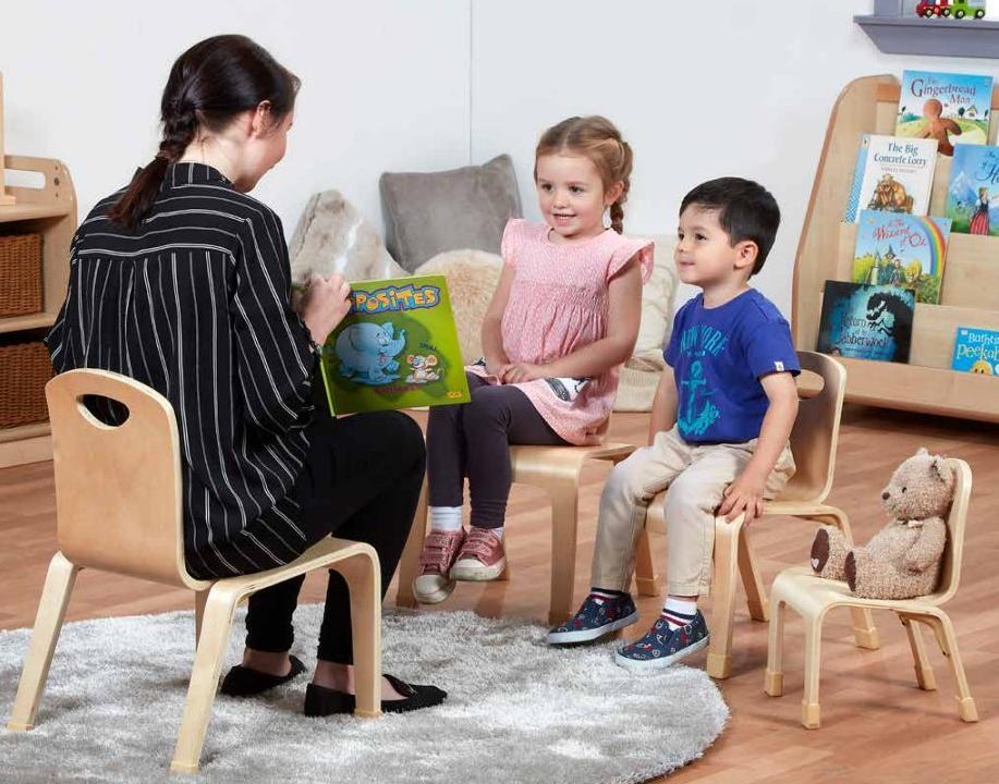 Playscapes One Piece Wooden Low Teacher Chair | Educational Equipment ...
