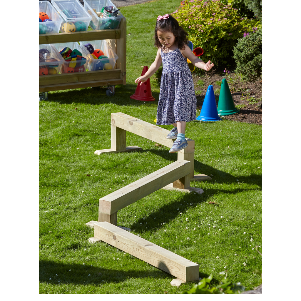 Playscapes Outdoor Balance Beam Set | Educational Equipment Supplies