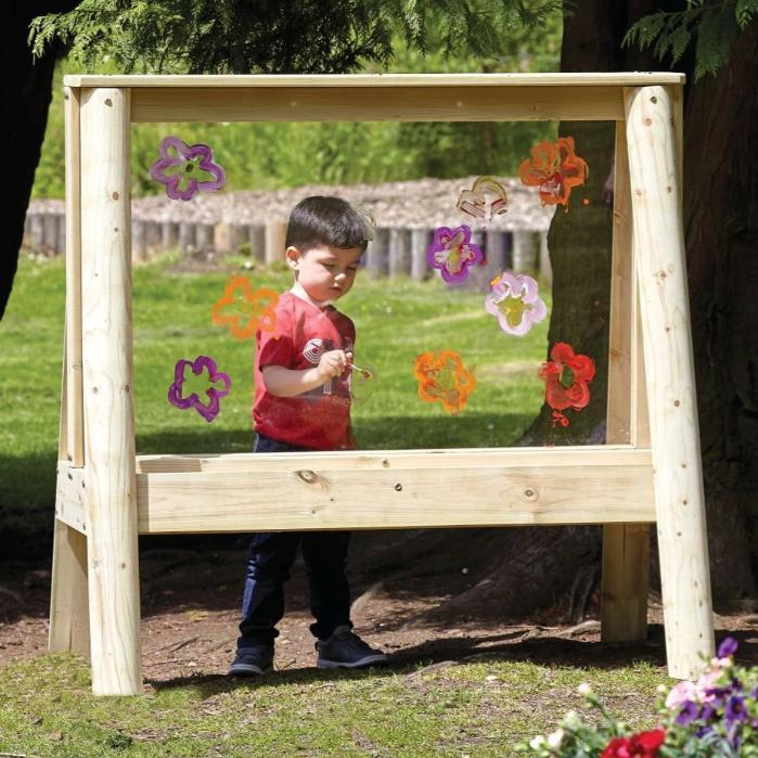 Playscapes Outdoor Wooden Large Perspex Easel | Educational Equipment ...