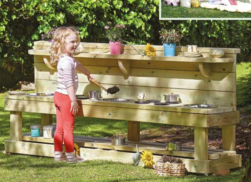 Millhouse Outdoor Wooden Large Messy Bench | Educational Equipment Supplies