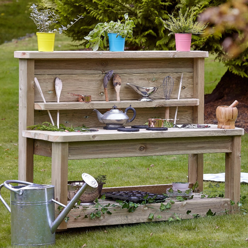 Playscapes Outdoor Wooden Large Mud Kitchen 2 | Educational Equipment ...