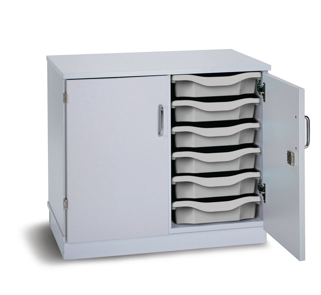 Premium Cupboard Tray Storage | Grey White Cupboards | www.ee-supplies ...