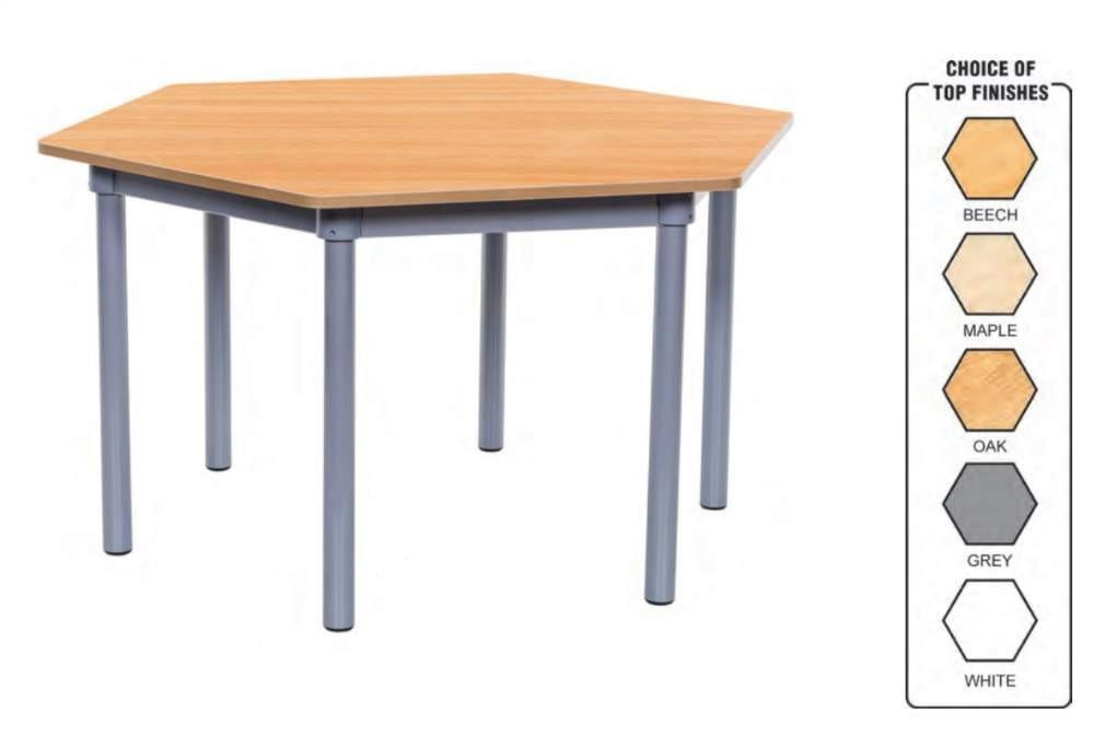 Premium Hexagon Classroom Table | Educational Equipment Supplies