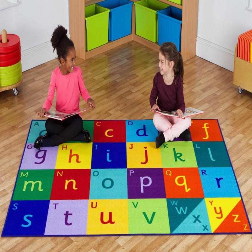 Rainbow™ Alphabet Learning Carpet W2000 x D1500mm | Educational ...